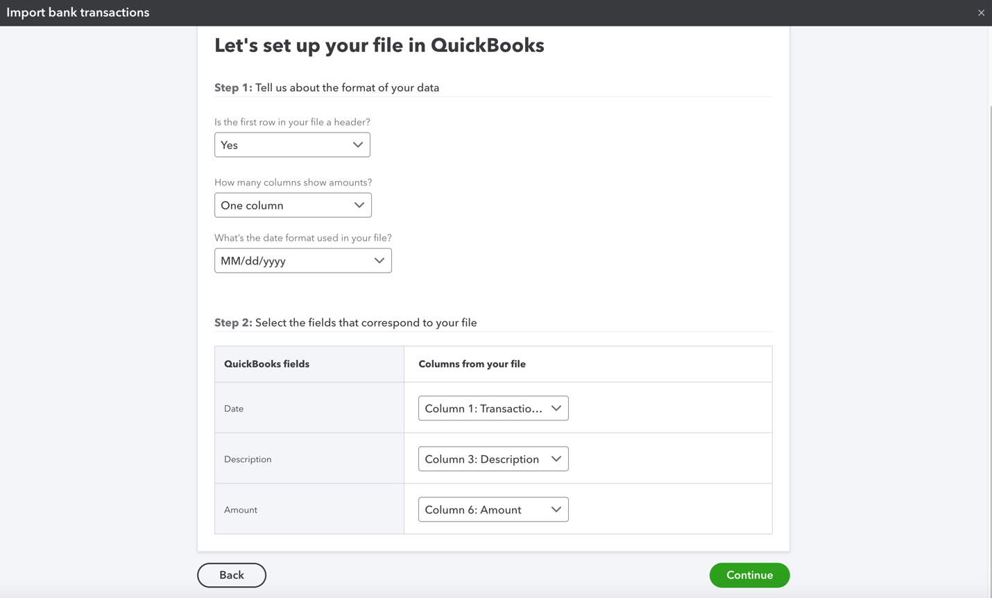 How to Upload Transactions into QuickBooks Online with a CSV File